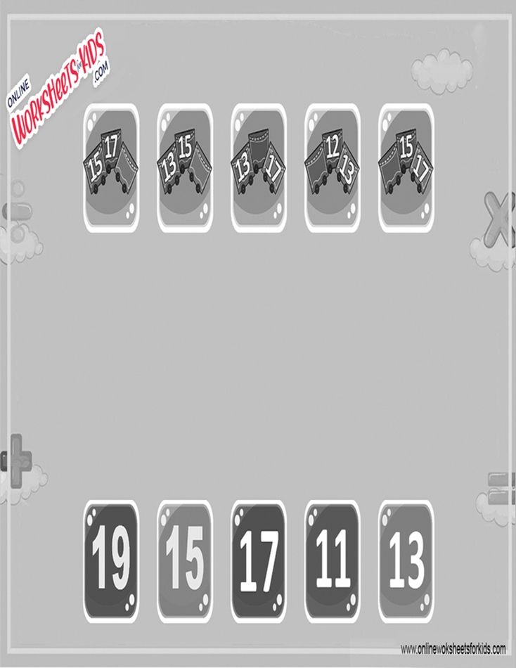 Missing Number Matching Worksheets 18