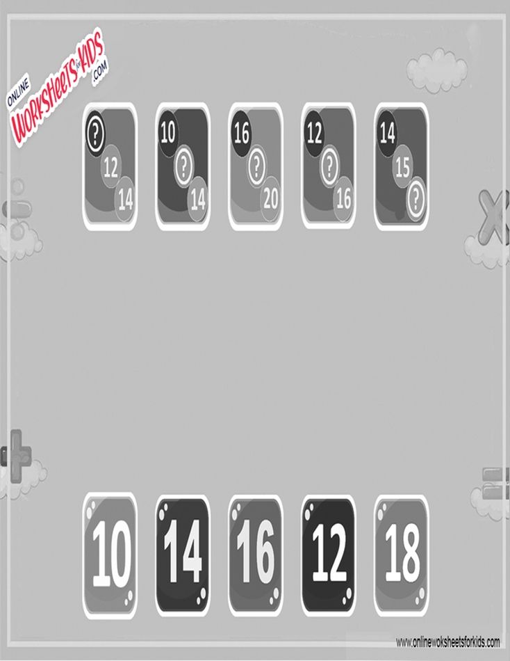 Missing Number Matching Worksheets 11